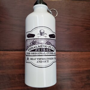 Embalming Fluid Apothecary 600ml Stainless Steel Reusable Water Bottle ...