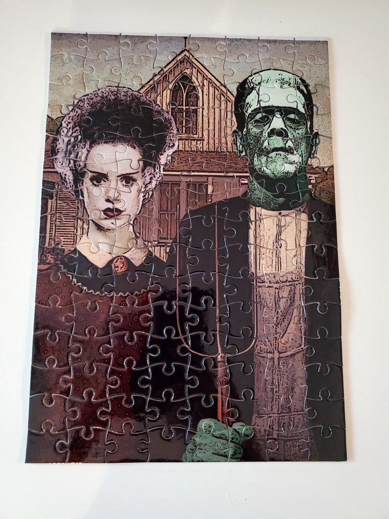 Frankenstein Gothic Horror Puzzle 120 Piece Jigsaw Horror - Etsy