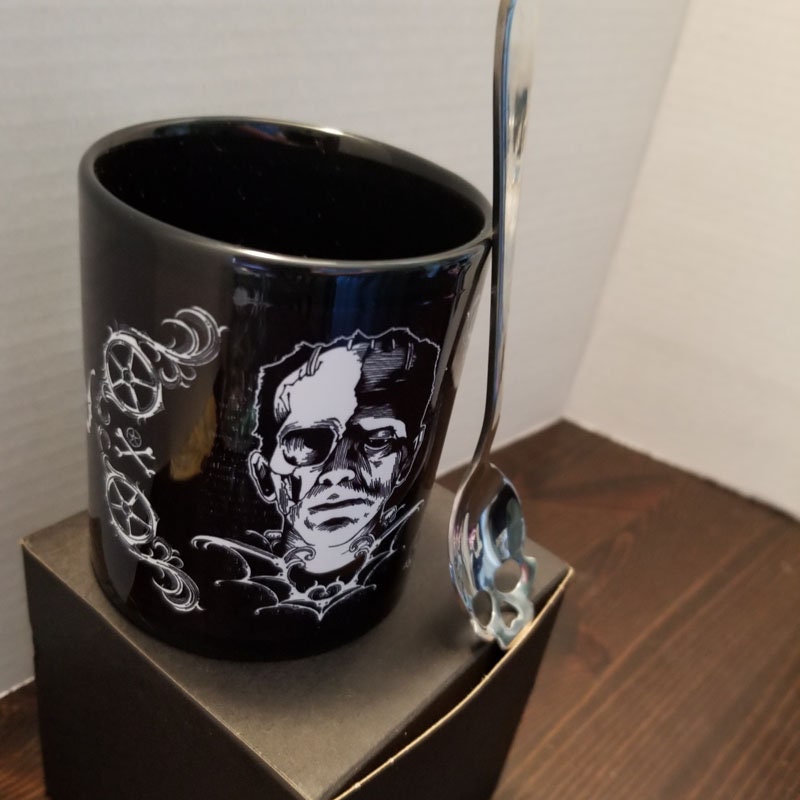 Frankenstein's Monster Gothic Black Coffee Mug Dark - Etsy
