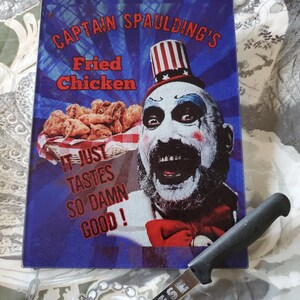 Captain Spaulding Fried Chicken Cutting Serving Board Dark Decor Horror ...