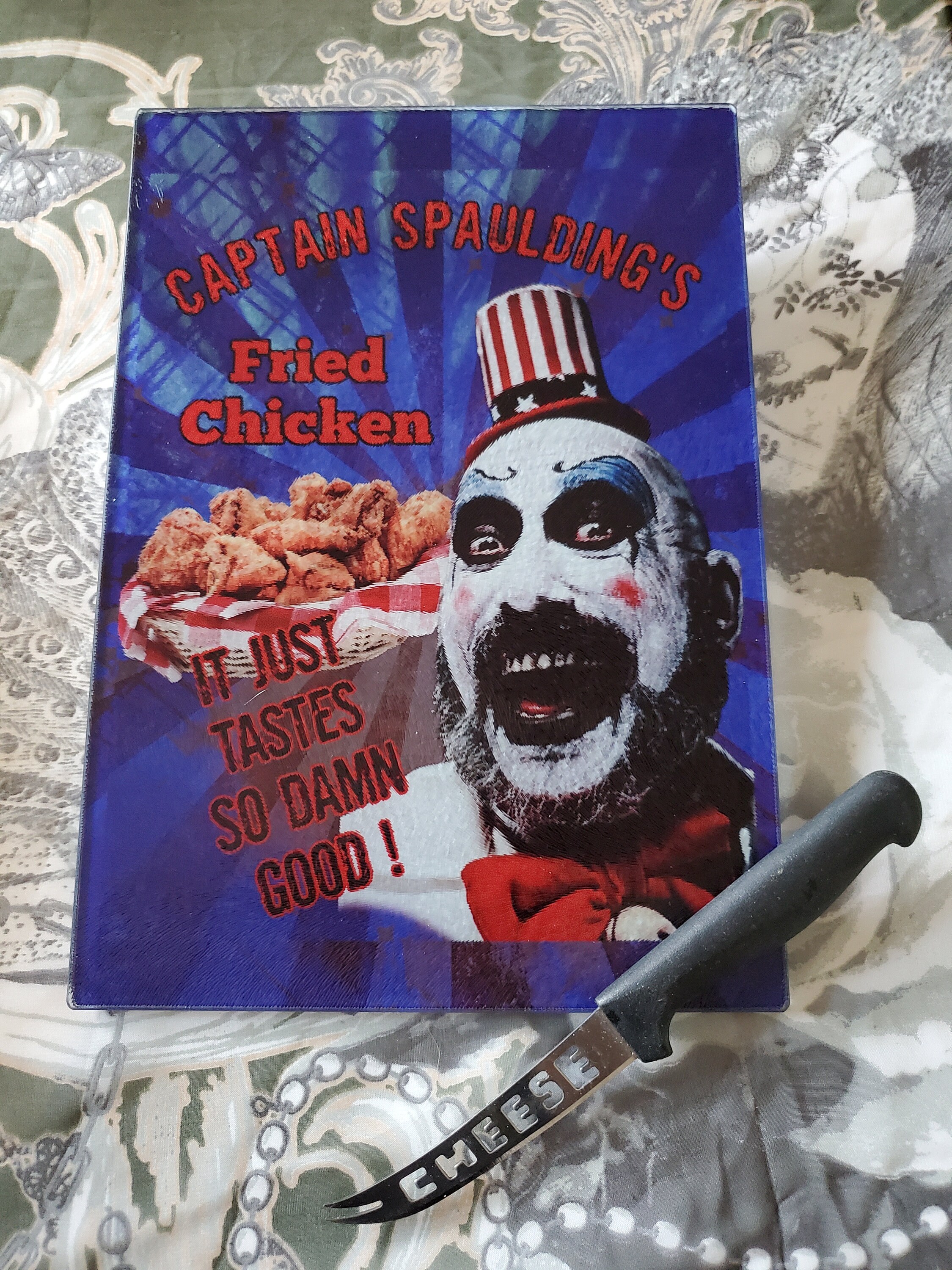Captain Spaulding Fried Chicken Cutting Serving Board Dark | Etsy