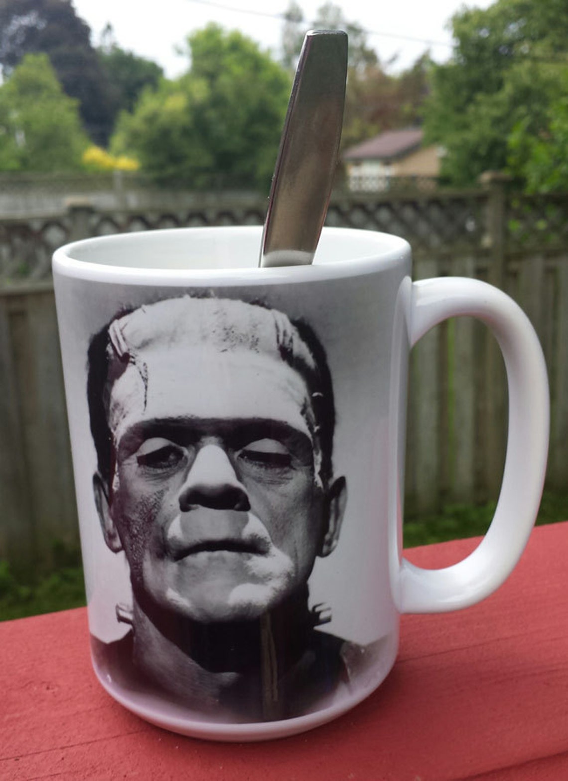 Frankenstein's Monster Coffee Mug Printed Ceramic 15 Ounce - Etsy