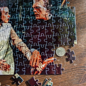 Frankenstein's Monster and Bride Jig Saw Puzzle 120 Pieces ~ Horror ...