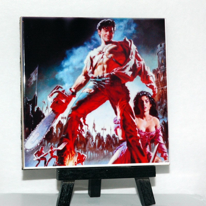 Evil Dead Ceramic Coaster Set Gothic Housewares Dark Decor - Etsy