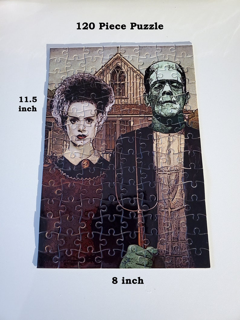 Frankenstein Gothic Horror Puzzle 120 Piece Jigsaw Horror - Etsy