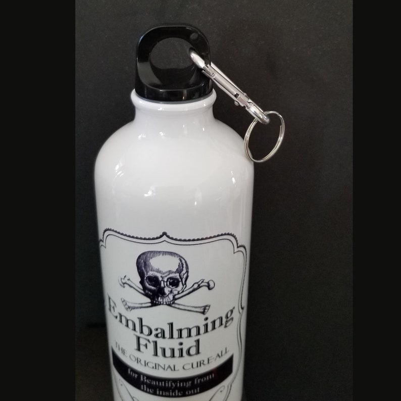 Embalming Fluid Label Water Bottle 600 Ml Stainless Steel - Etsy