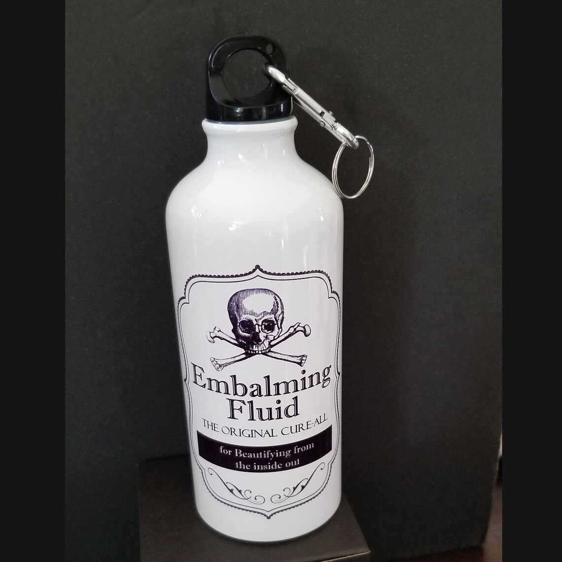 Embalming Fluid Label Water Bottle 600 Ml Stainless Steel Personalized ...