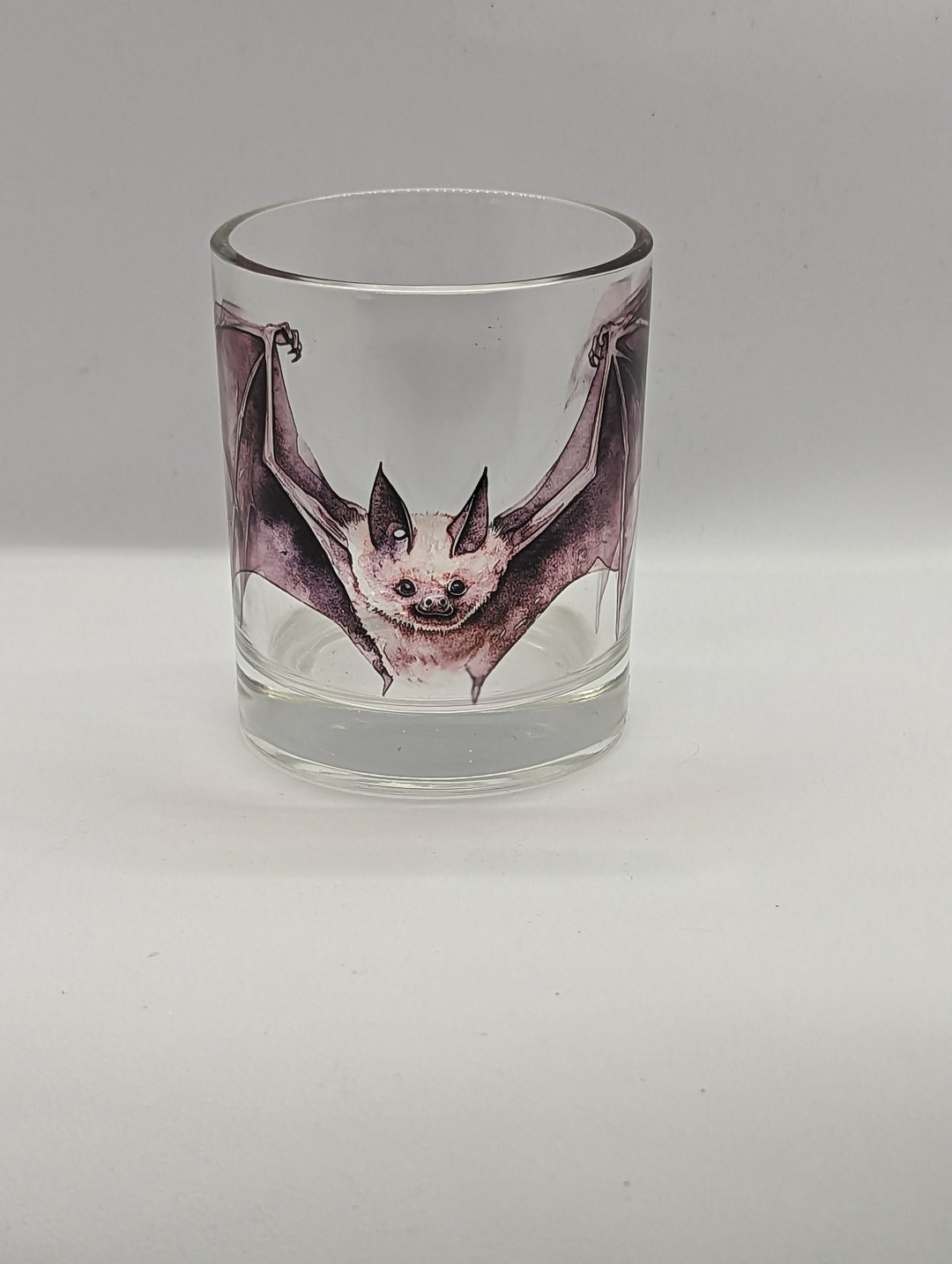 Cute Bat Water Cocktail Glass 8 Oz Horror Bat Gift Spooky Decor - Etsy