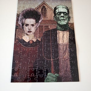 Frankenstein Gothic Horror Puzzle 120 Piece Jigsaw ~ Horror Gift ...