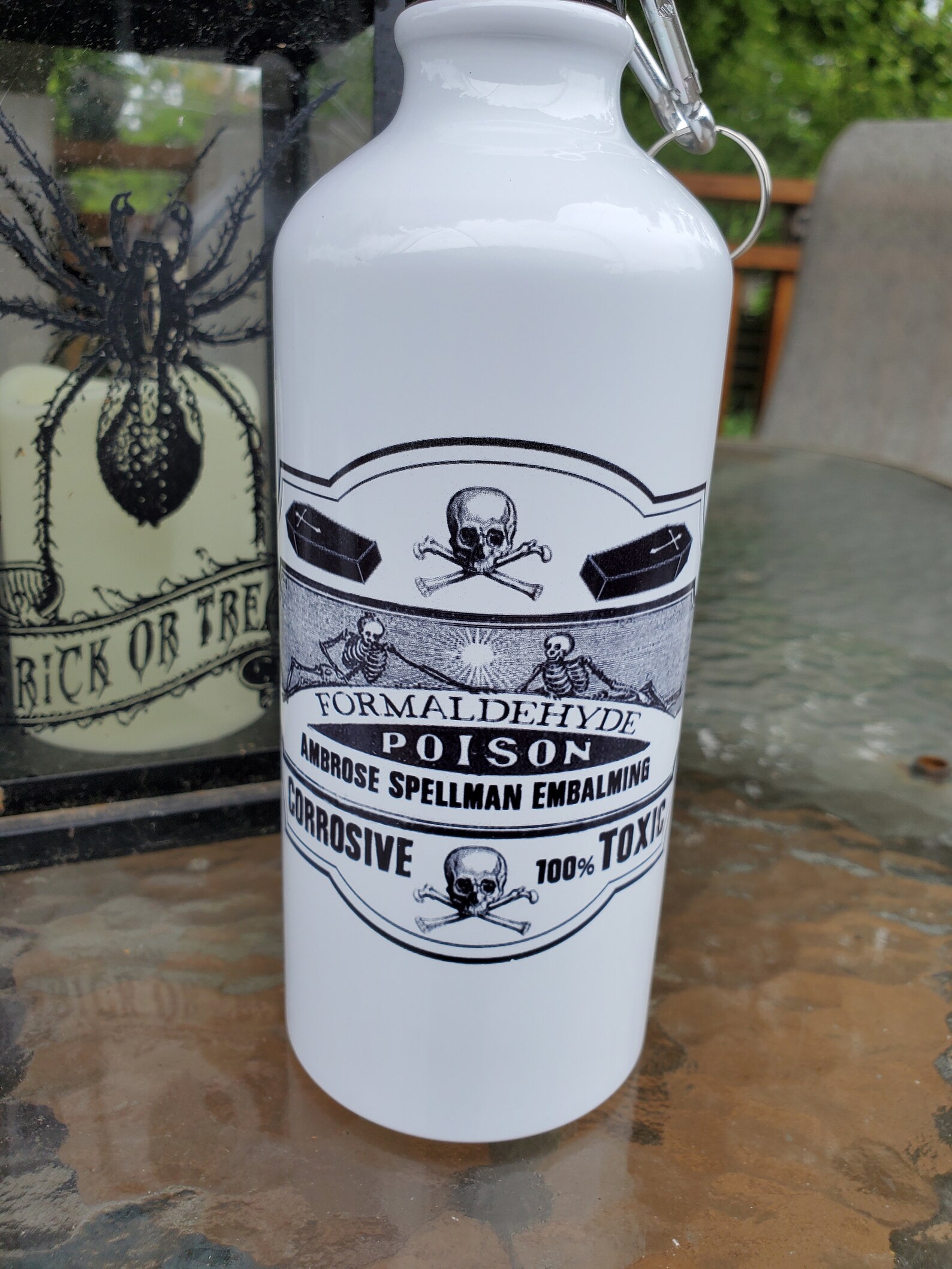 Formaldehyde Poison Label Water Bottle 600 Ml Stainless | Etsy