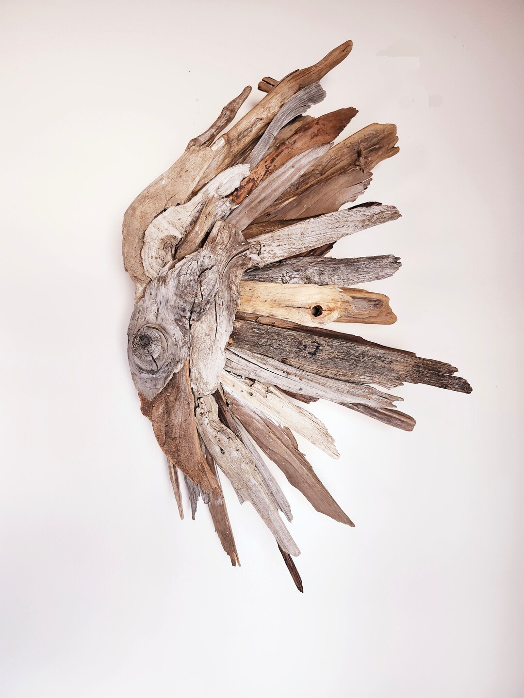 Driftwood Fear Knot Angel Wing - Etsy