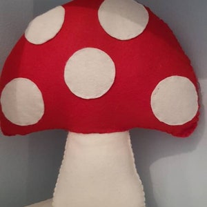 Red Toadstool Cushion, Mushroom Pillow, Woodland Decor, Woodland ...