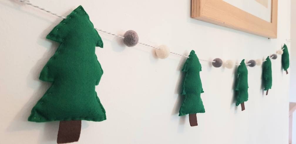 Felt Fir Tree Garland. Mountain Decor . Nursery Garland - Etsy UK