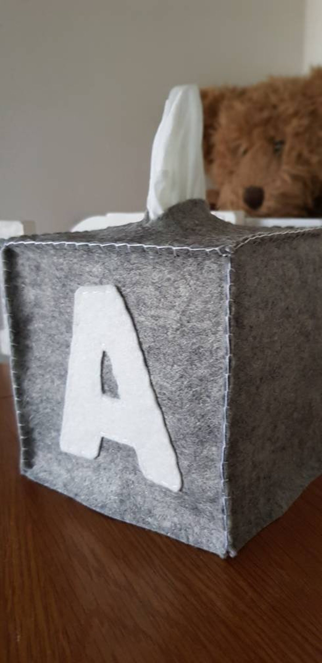 Felt Tissue Box Cover. Personalised Tissue Box Cover - Etsy