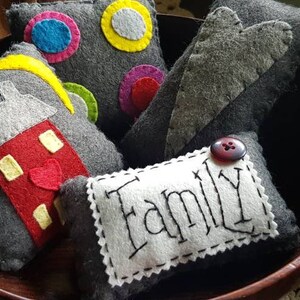 Wool Felt Bowl Fillers. Farmhouse Country Decor. Homespun Decor. Felt ...