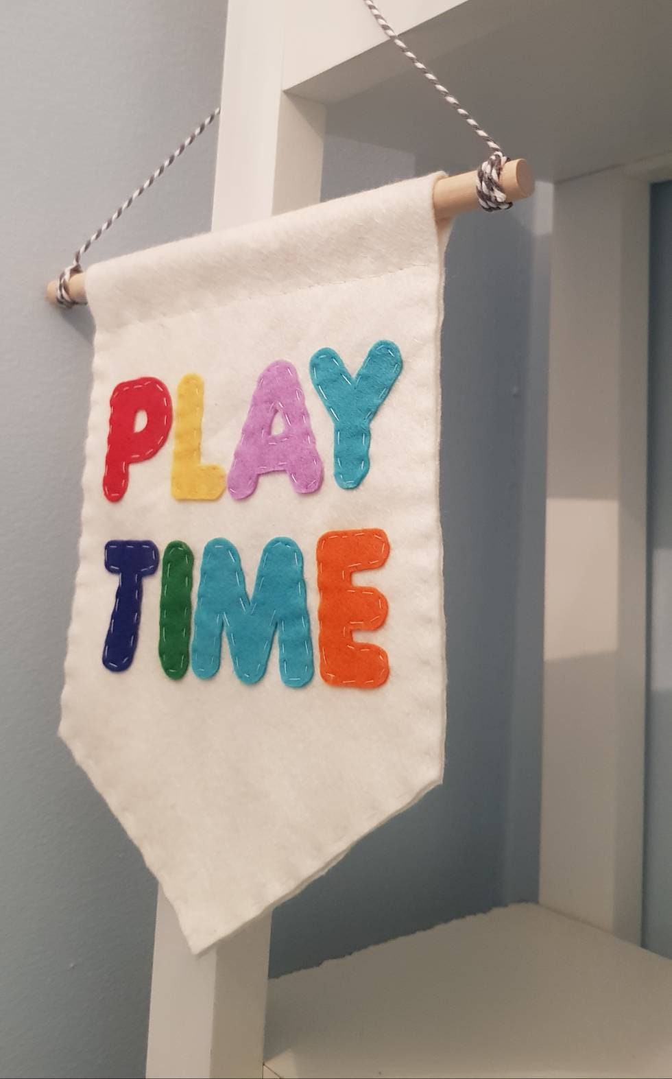 Play Time Banner. Felt Banner Decor. Nursery Wall Art - Etsy UK