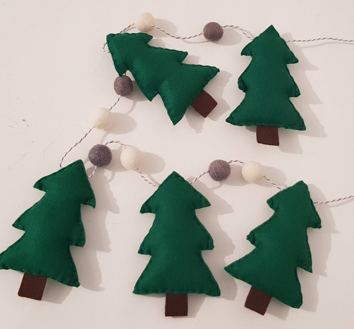 Felt Fir Tree Garland. Mountain Decor . Nursery Garland - Etsy UK