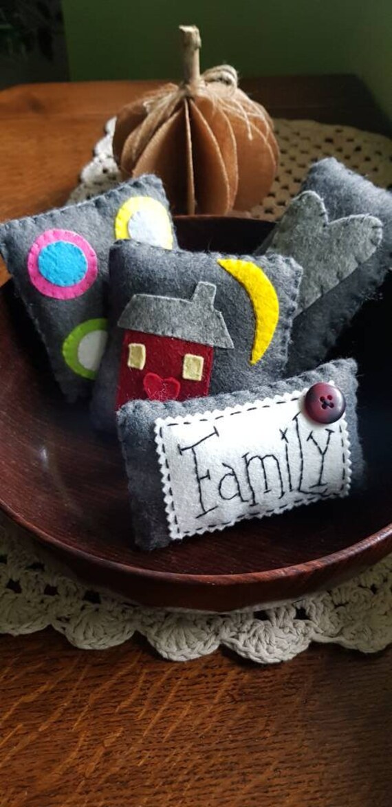 Wool Felt Bowl Fillers. Farmhouse Country Decor. Homespun | Etsy