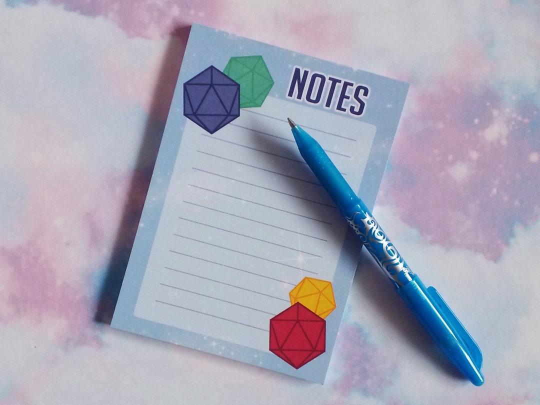 Roll the Dice Notepad Gift for Dungeons and Dragons , TTRPG Players - Etsy