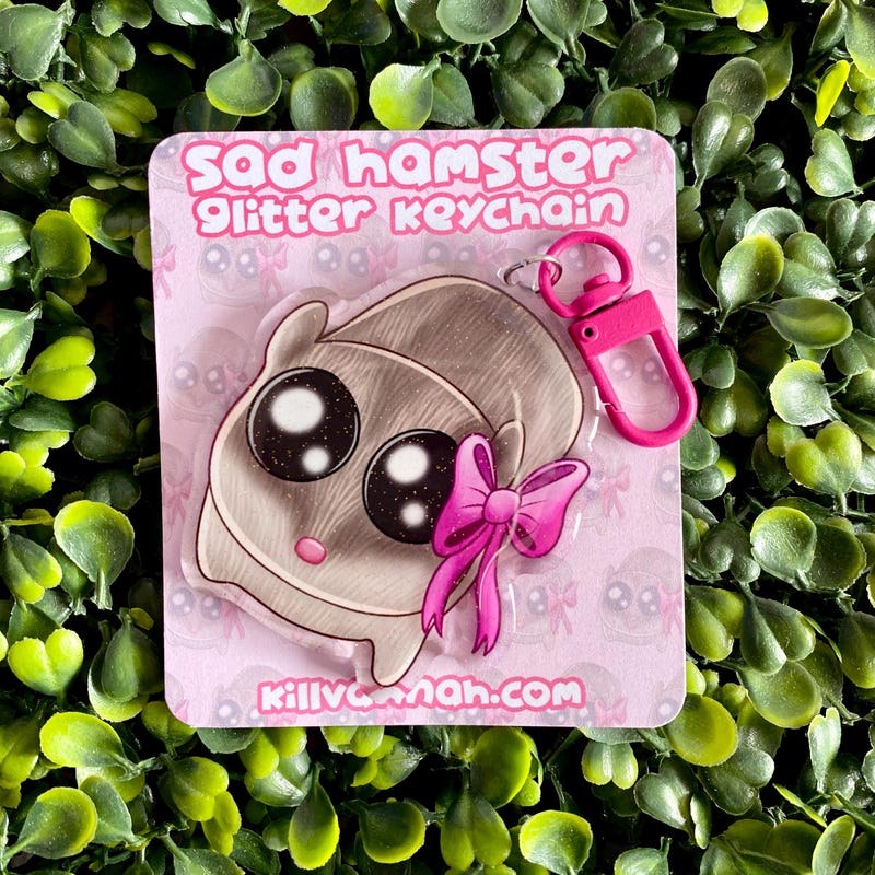 Sad Hamster With a Bow - Etsy