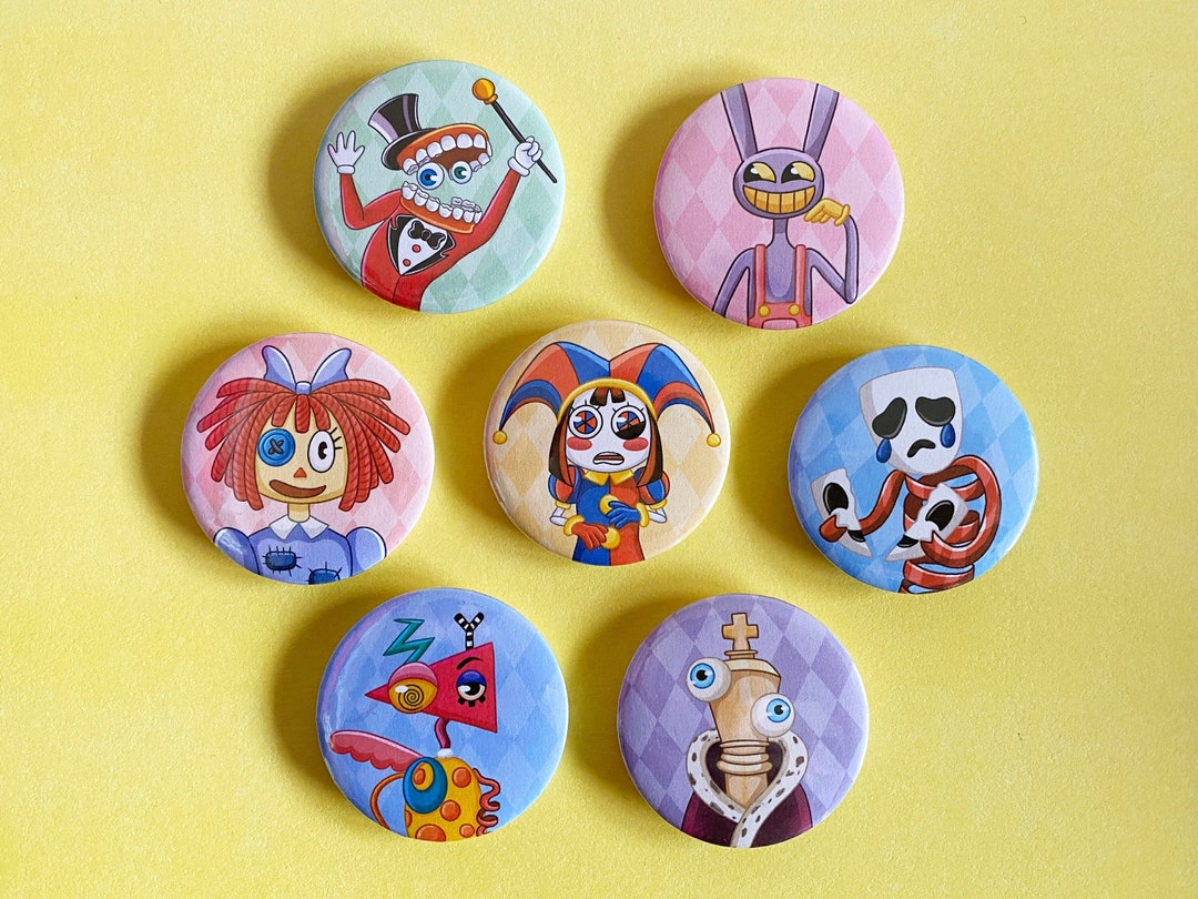 The Amazing Digital Circus - Pinback Button Set - Etsy