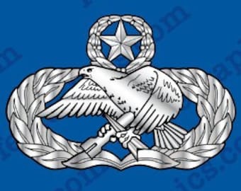 Maintenance Badge master USAF Vinyl Decal / Sticker - Etsy