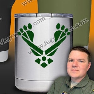 AF Wings 4 Toe Rescue Feet [decal] Jolly Green Giant Footprint, Vinyl ...