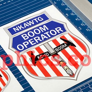 KC-10 NKAWTG Boom Operator [patch Decal] KC10 Boom Vinyl Decal Sticker ...