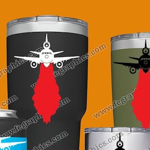 DC-10 Air Tanker [fire Run Drop CUP Decal] 10 Tanker Air Carrier, Cal ...