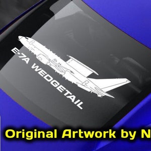 E-7A Wedgetail Decal [left Side With Lettering] E7A Wedgetail, Vinyl ...