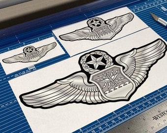 Navigator Wings senior USAF Vinyl Decal Vinyl Sticker | Etsy