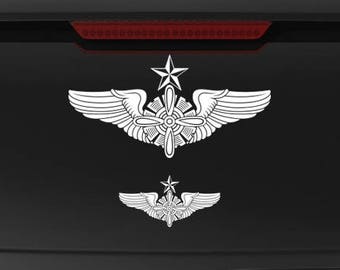 Enlisted Aircrew Wings Decal basic USAF Full Color, Aircrew Badge ...