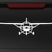 Cessna 152 [front] Cessna 152 Decal, Cessna 152 Vinyl Decal Sticker ...