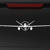 MQ-9 Block 5 clean Front Predator B Sticker Decal, General Atomics, MQ9 ...