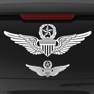 Army Aviator Badge (master Pilot Wings) - Vinyl Decal, Vinyl Sticker ...
