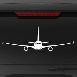 Airbus A318 [front] Airbus A318 Decal, Airbus A318 Sticker, A318 ...