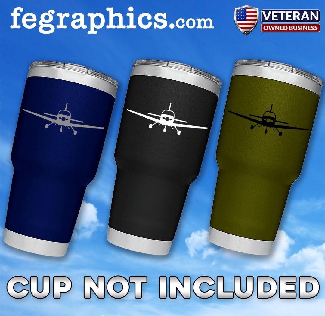 Cirrus SR20 SR22 [cup Decal Front] SR22T, Cirrus G3 G2 G6 Decal, Vinyl ...