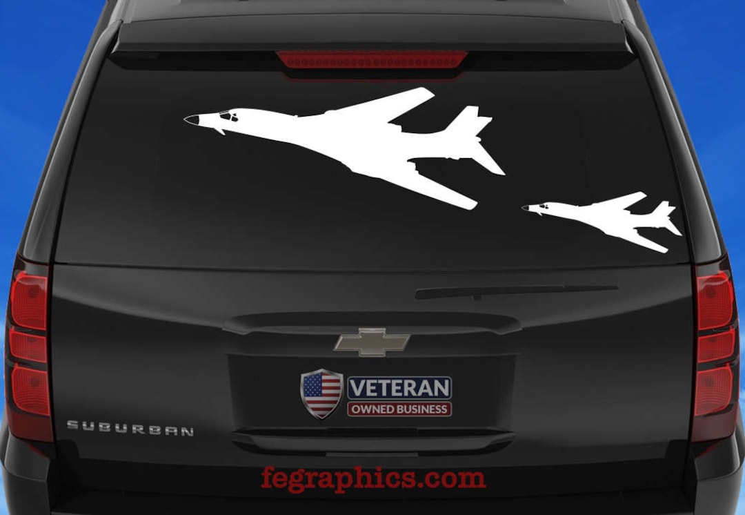 B-1B Lancer [angle 1] B1B, Rockwell B-1 Bomber, B-one, Bone, Vinyl ...