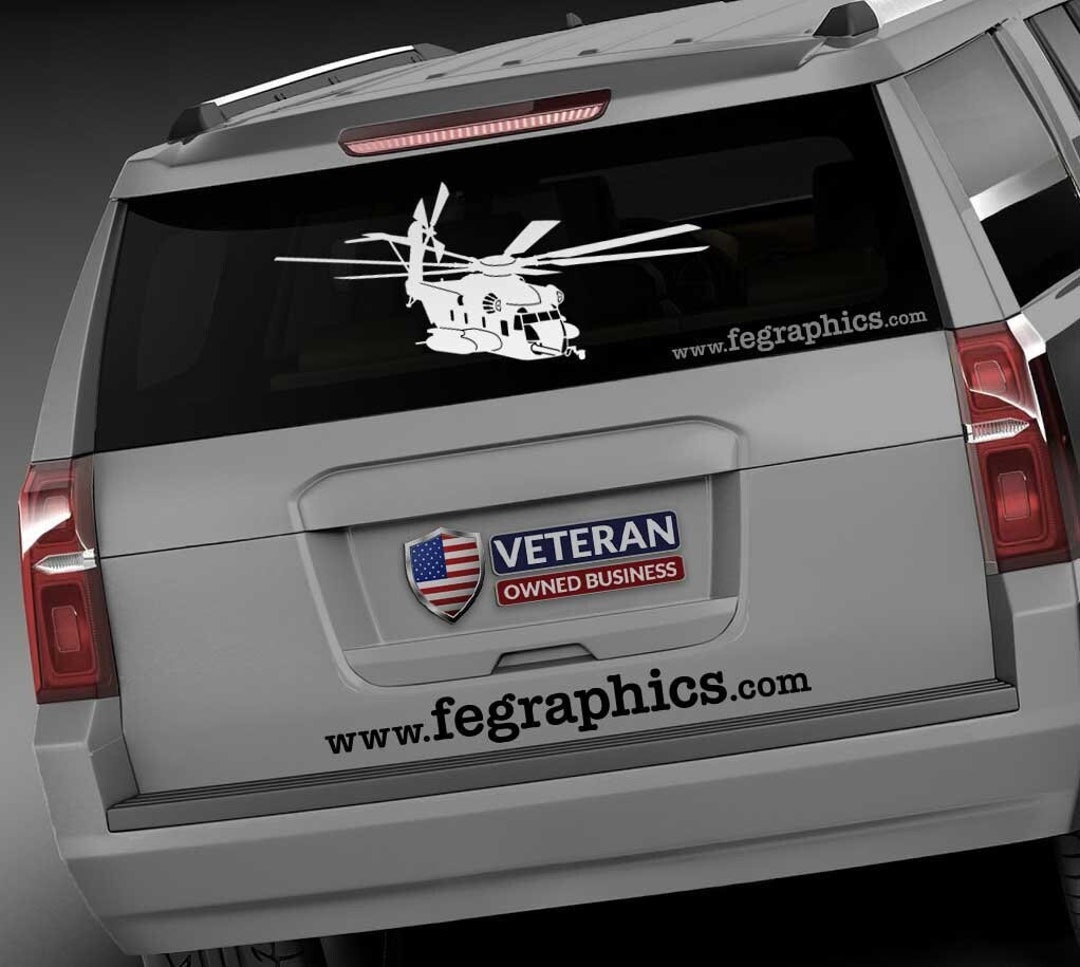 CH-53E Decal [angle 2] CH53E, Super Stallion, Vinyl Decal Sticker ...