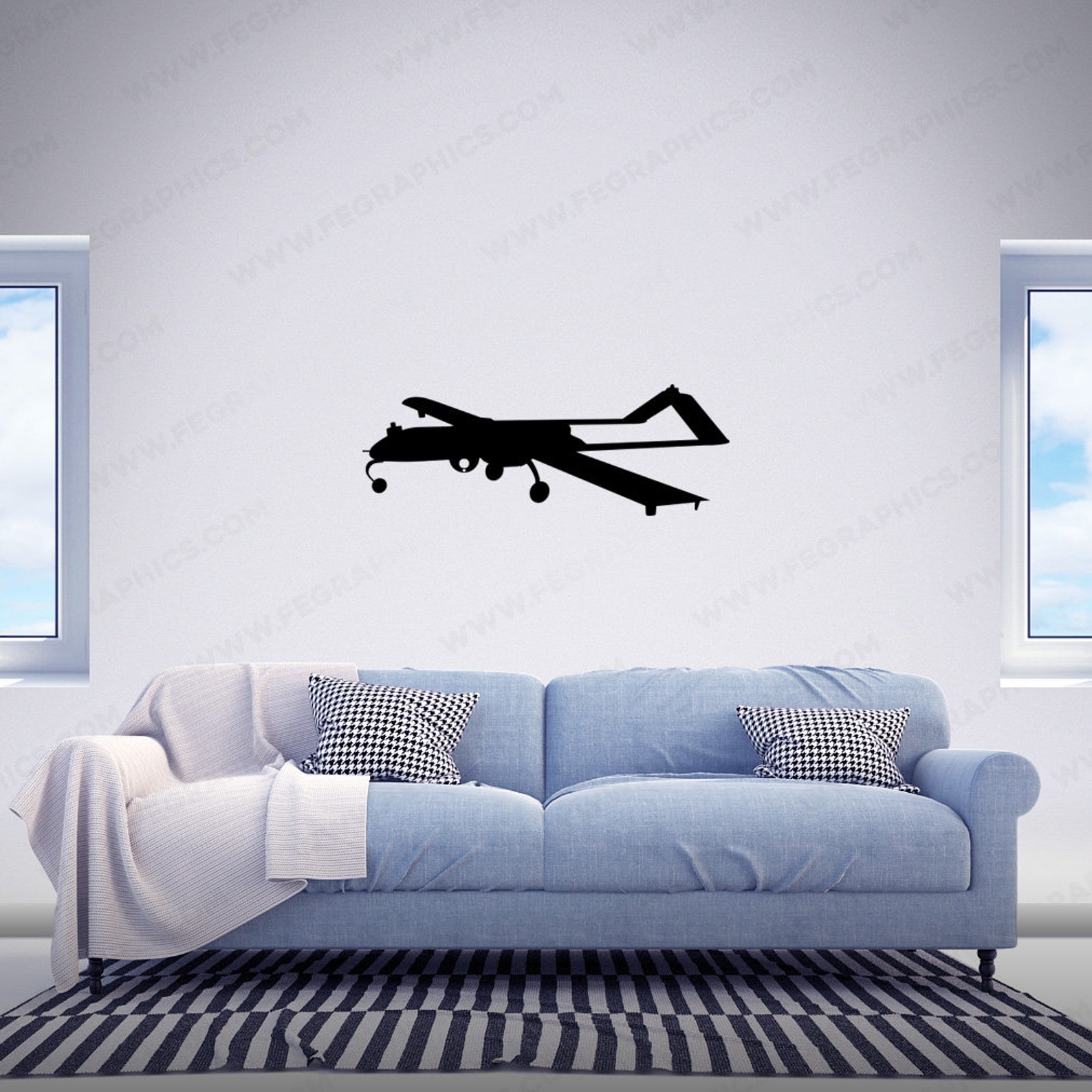 RQ-7 Shadow angle 1 RQ7 Shadow Vinyl Sticker Decal AAI RQ7A - Etsy