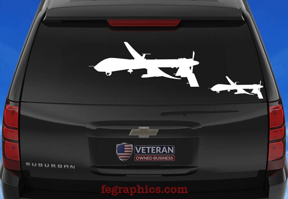 MQ-1 Predator UAV Drone Angle 1 Vinyl Decal / Sticker | Etsy