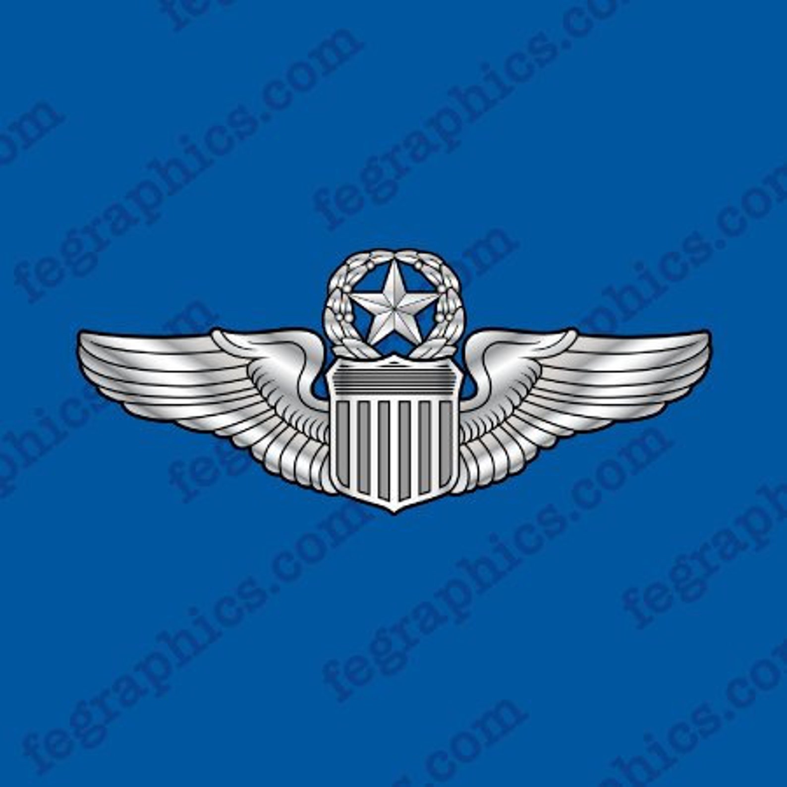 Pilot Wings Decal (command USAF) Full Color, Pilot Badge Sticker, Chief ...