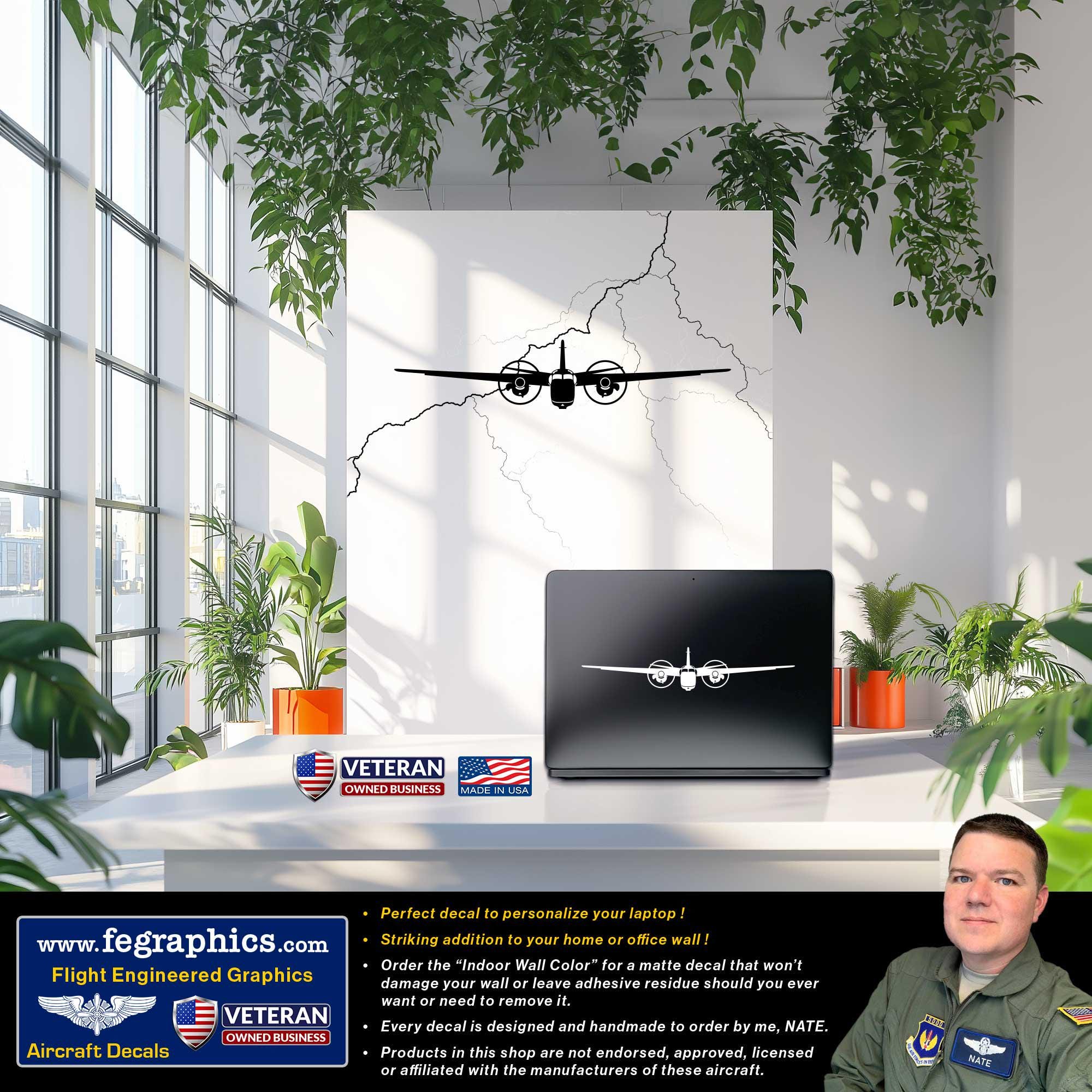 Decal of a S-2T [front 4] Vinyl Sticker, Air Tanker, Aviation Gift ...