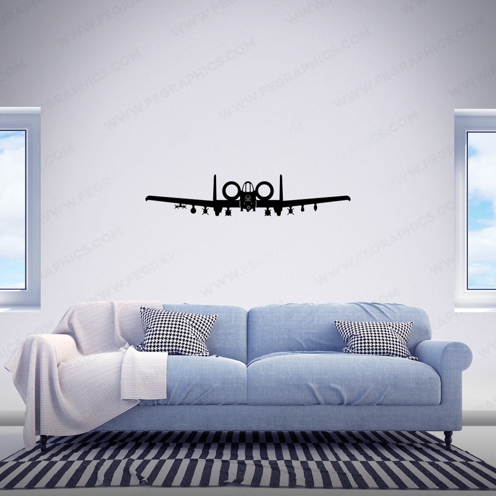 A-10 Thunderbolt II front A-10 Decal A10 Decal A-10 - Etsy UK