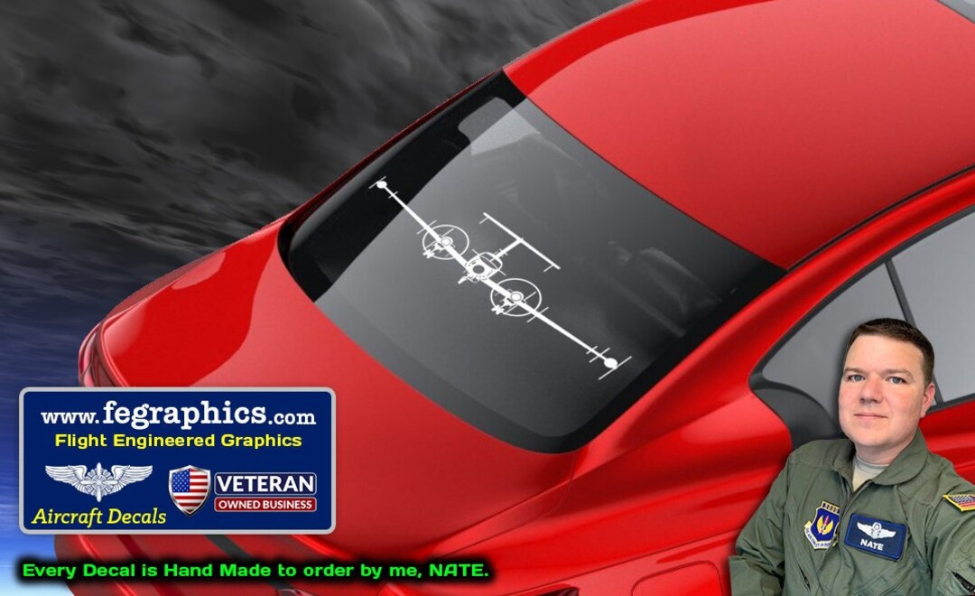 RC-12N Guardrail Decal [front Gear Down] RC12N Vinyl Decal Sticker ...