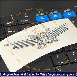 Space Operations Badge, Vinyl Decal Sticker, Space Force Wings, Space ...