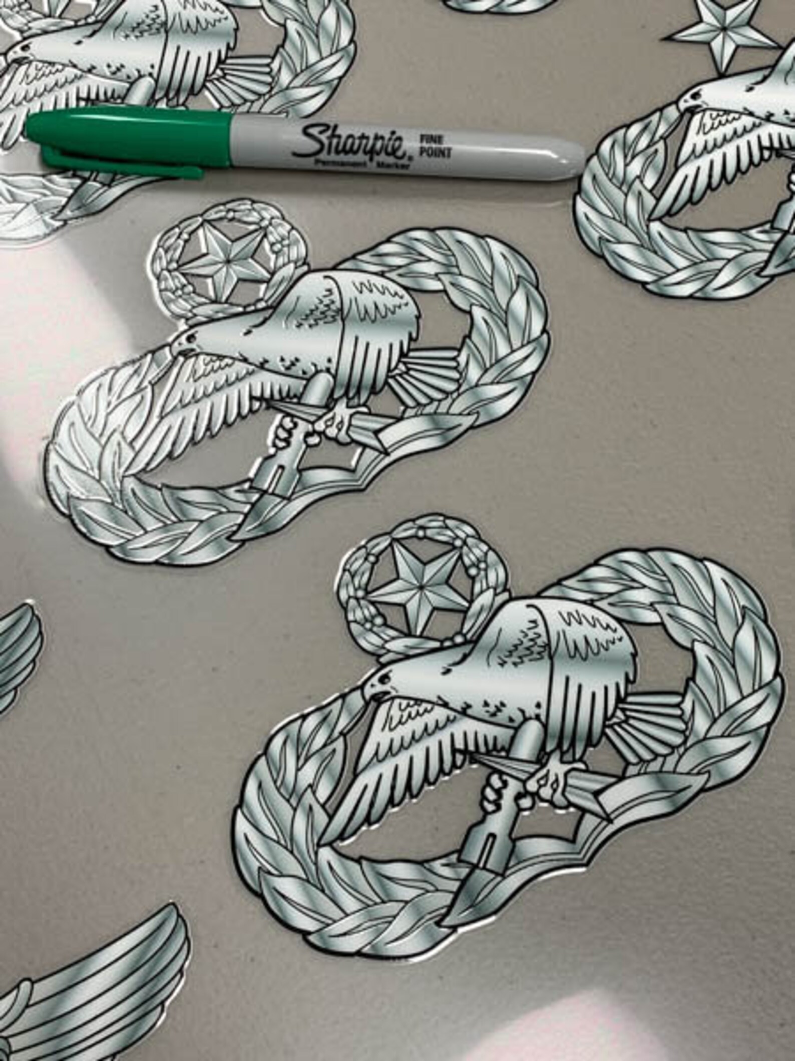 Maintenance Badge Decal (master USAF) Full Color, MX Badge, MX Badge ...