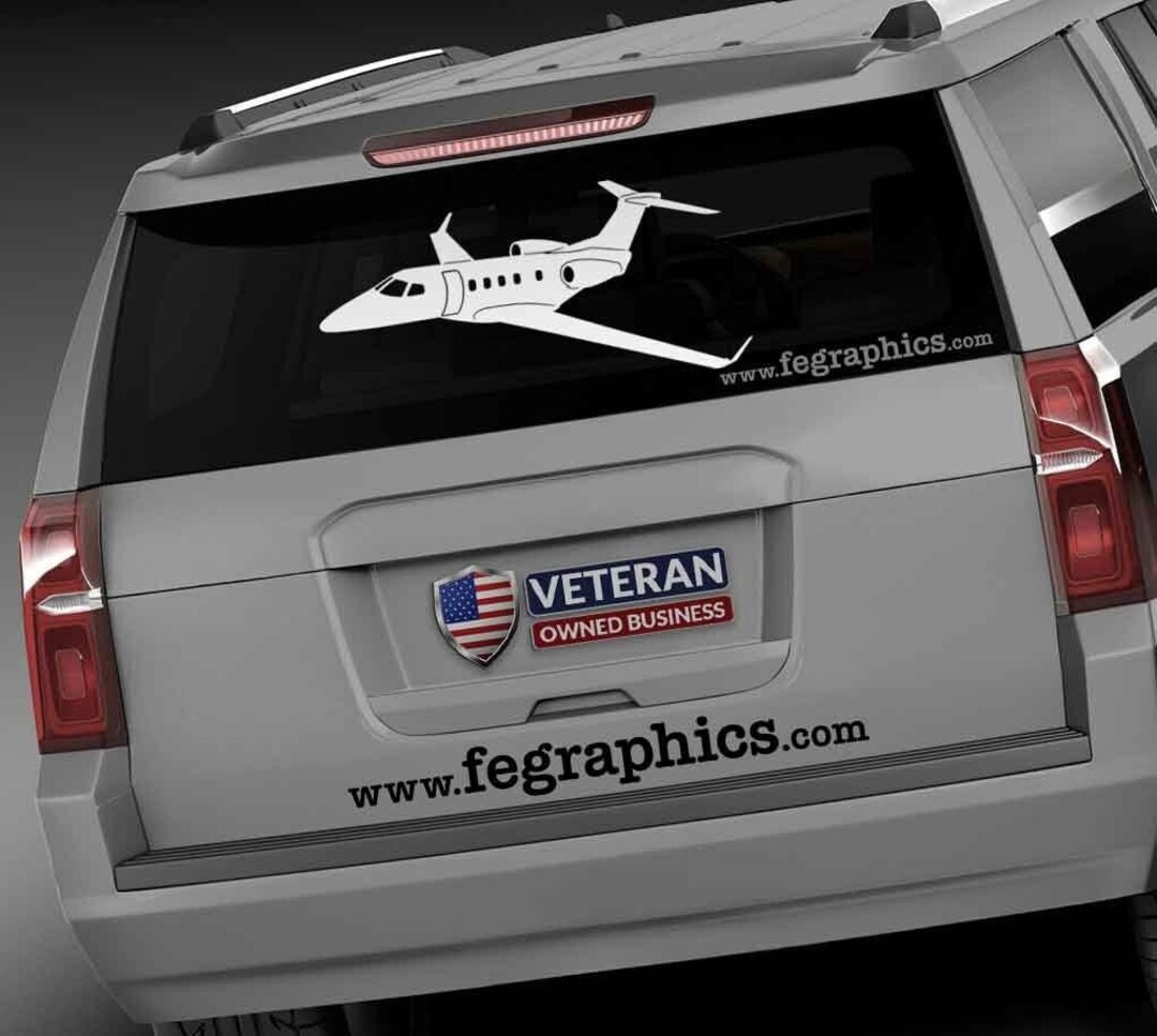 Embraer Phenom 300 [gear Down Front] Vinyl Decal Sticker, Embraer ...