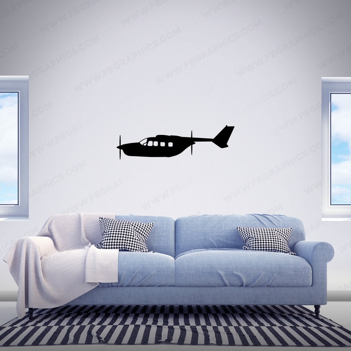 Cessna 337 side Cessna 337 Decal Cessna 337 Sticker Cessna - Etsy