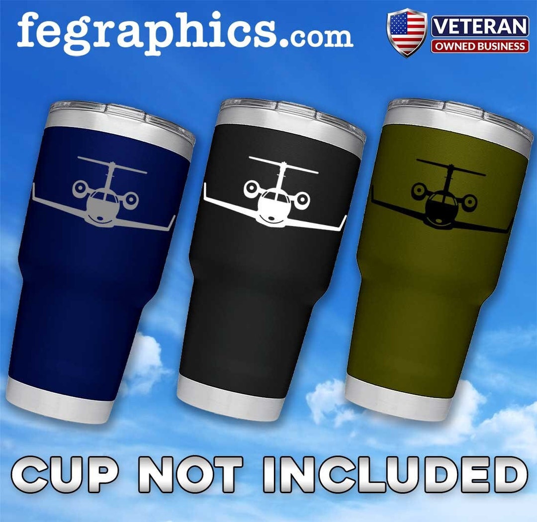 Embraer Phenom 300 [cup Decal Front] Vinyl Decal Sticker, Embraer ...